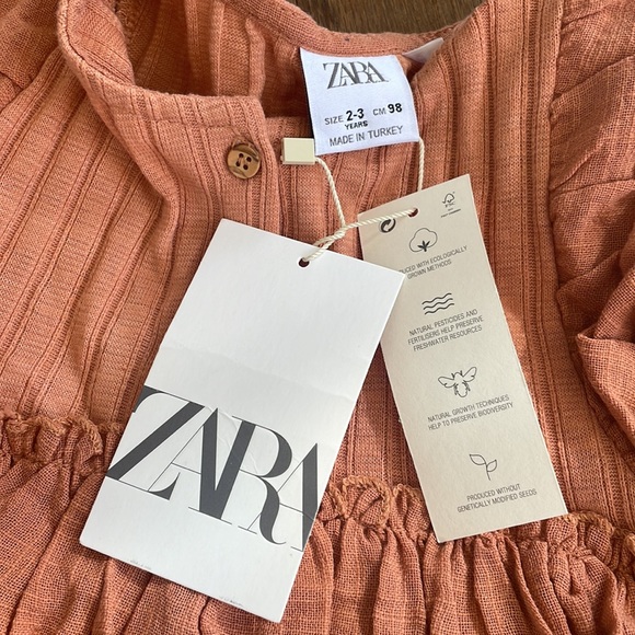 Zara | Dresses | Rusty Light Orange Zara Baby Girl Dress | Poshmark